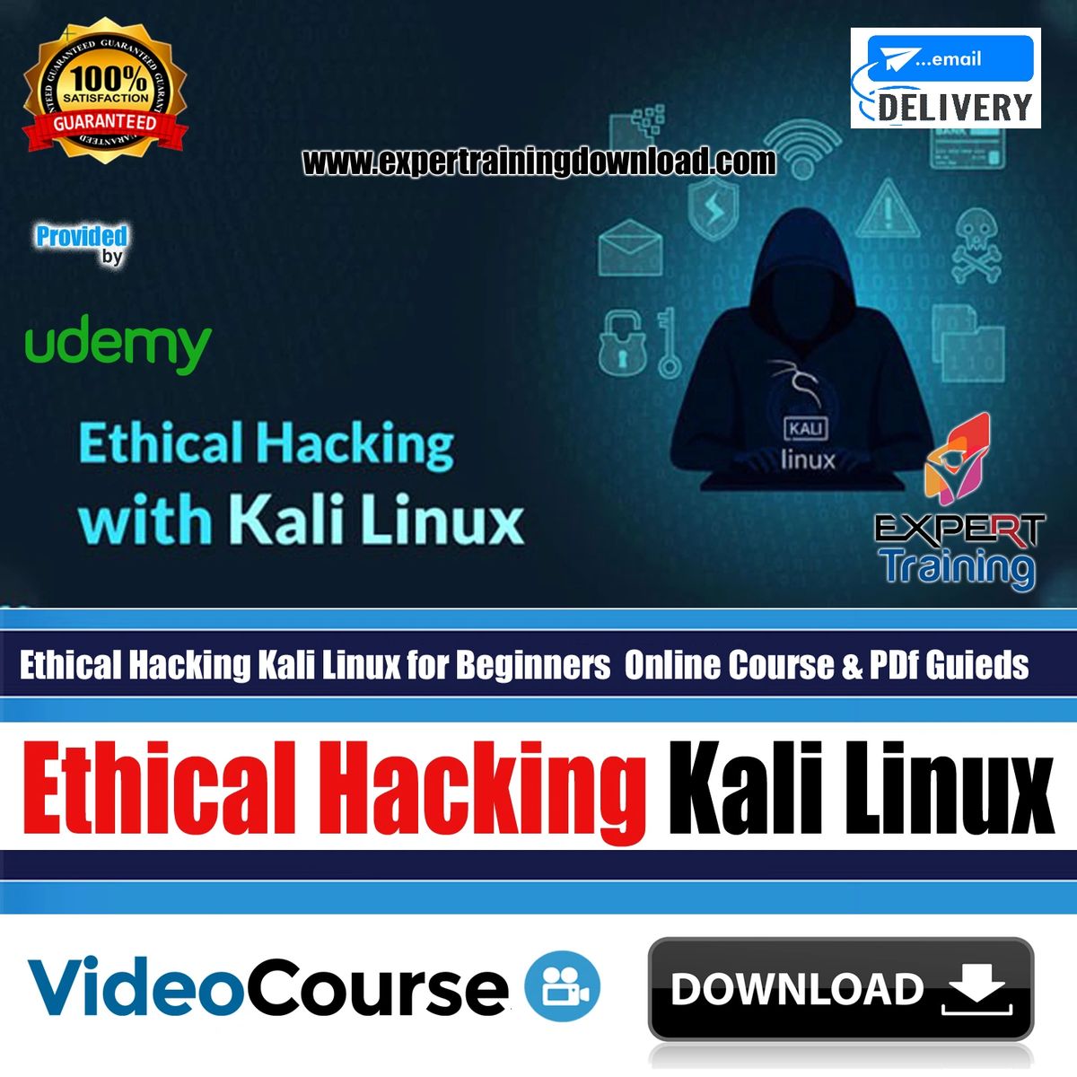 Ethical Hacking Kali Linux for Beginners Online Course & PDF Guides